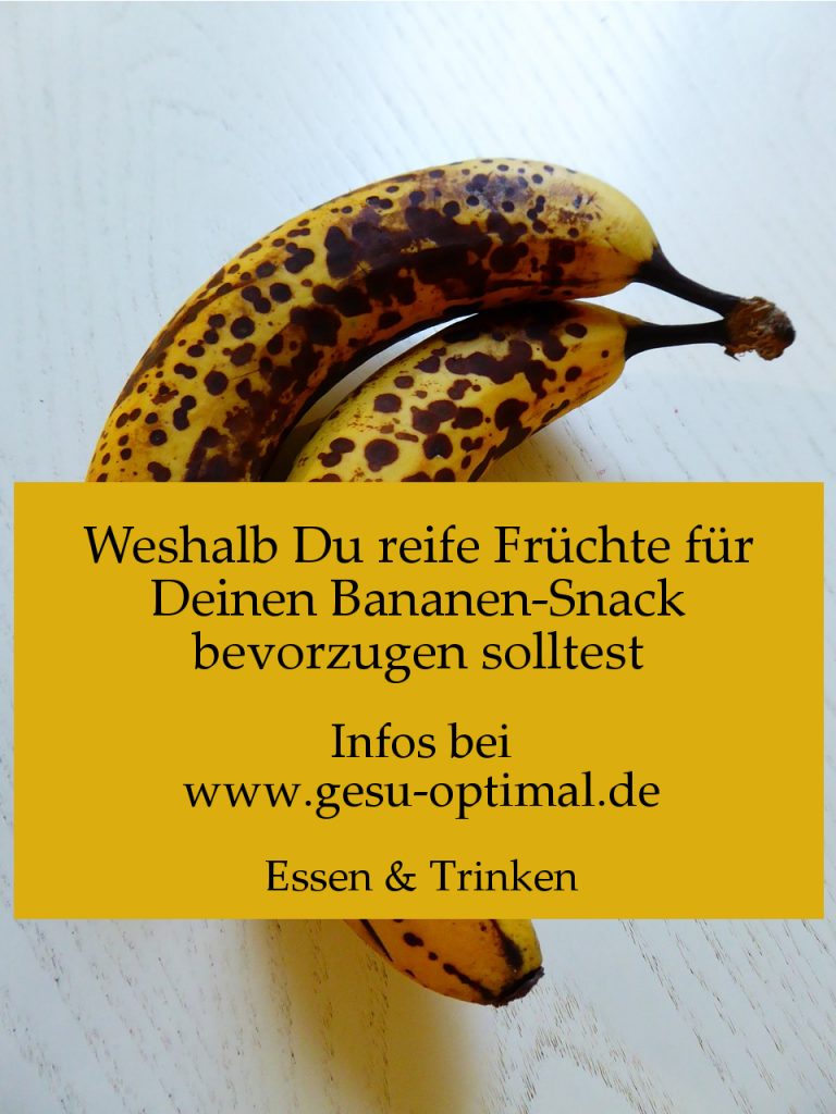 Bananen-Snack, lecker und gesund - gesu-optimal